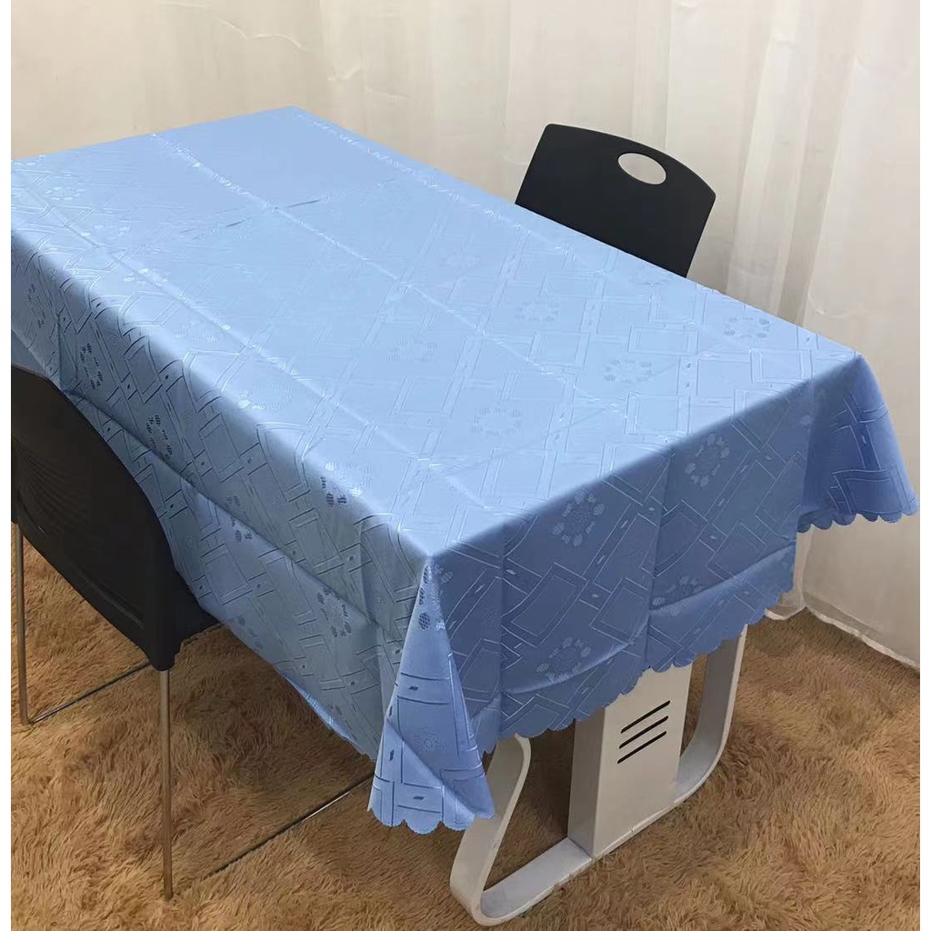 SALE ! Table Cloth Satin Plain Thick Fabric 4Seaters Round 140CM X ...
