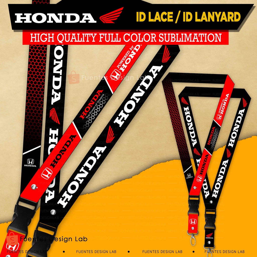HONDA ID Lace-HONDA ID Lanyard-HIGH QUALITY PRINT | Shopee Philippines