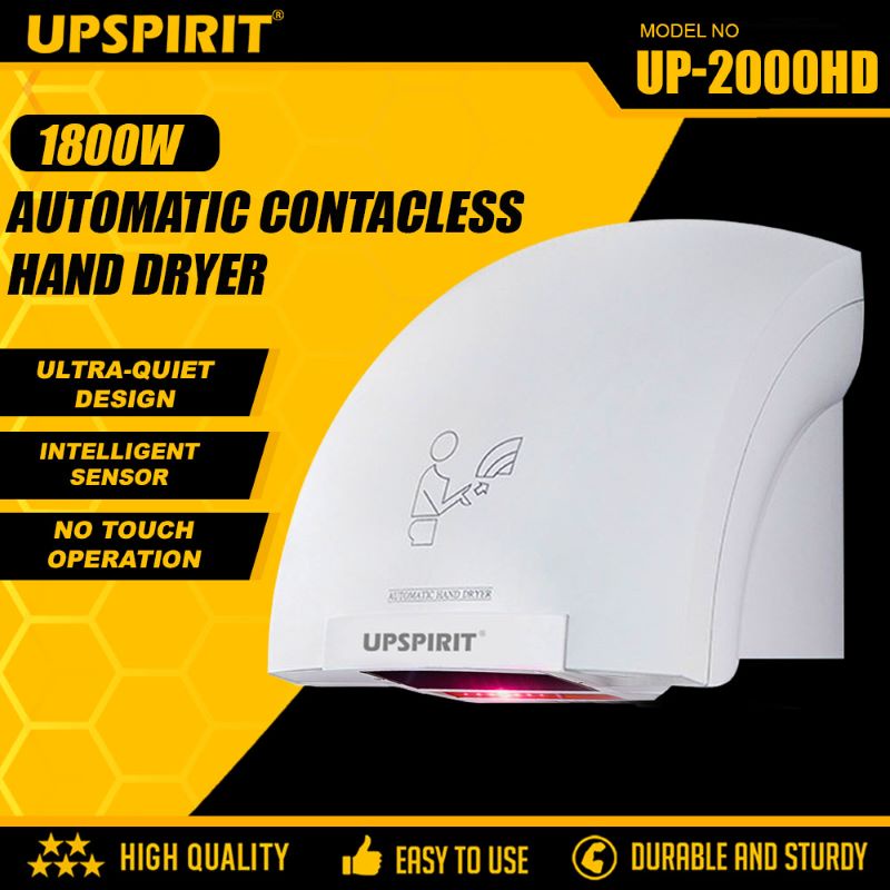 Automatic Hand Dryer Sensor Induction Electric Drying Device - Powerful ...