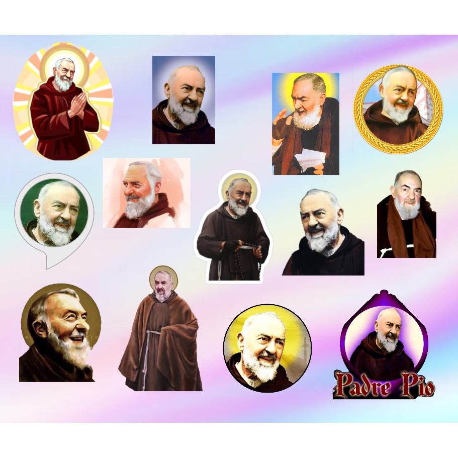 Padre Pio Sticker Outdoor Father Pio stickers Fadeproof Waterproof ...