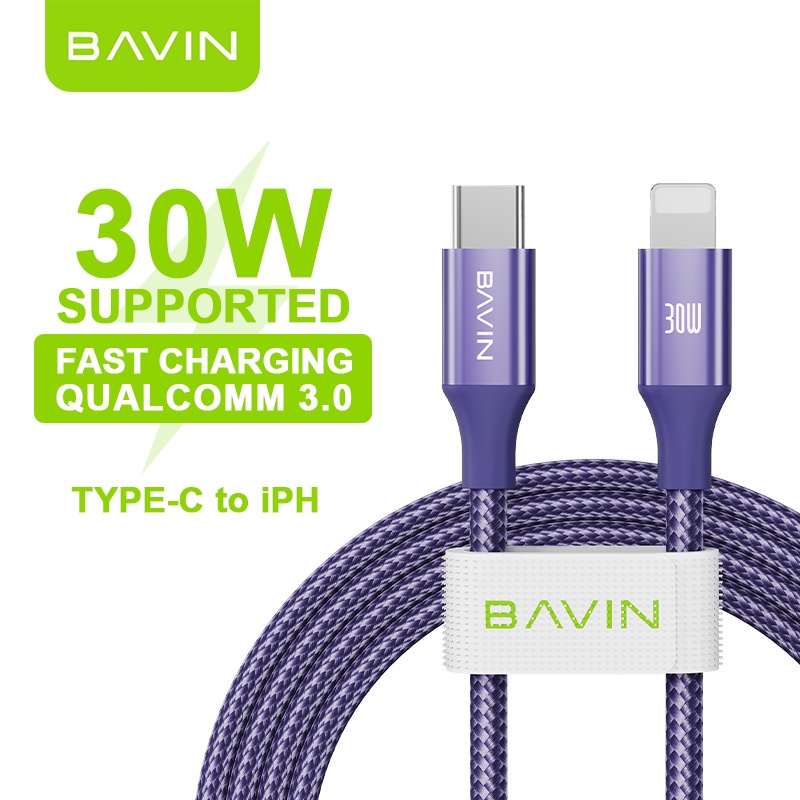 Original BAVIN 60W / 30W / 18W / 12W Fast Charging Data Cable Nylon ...