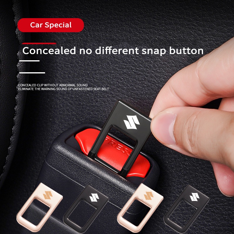 1/2Pcs mini Car Safety Buckle Zinc Alloy Seat Belt Buckle Metal Auto ...