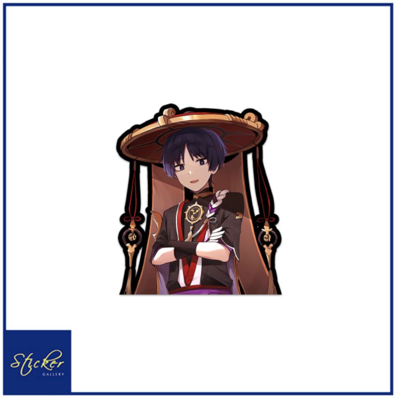 SCARAMOUCHE GENSHIN IMPACT WATERPROOF STICKER | Shopee Philippines