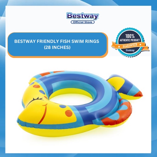 Bestway Friendly Fish Swim Rings (28 inches) | Shopee Philippines