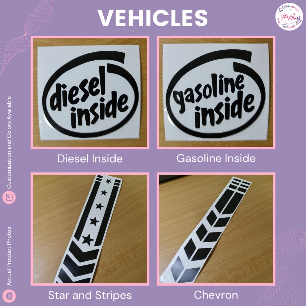 Diesel Inside Stickers Decals Vinyl Waterproof Outdoor Car Sticker ...