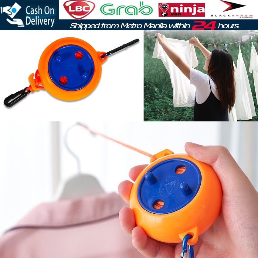 8M Retractable Clothesline Portable Outdoor Cloth Drying Rope for ...