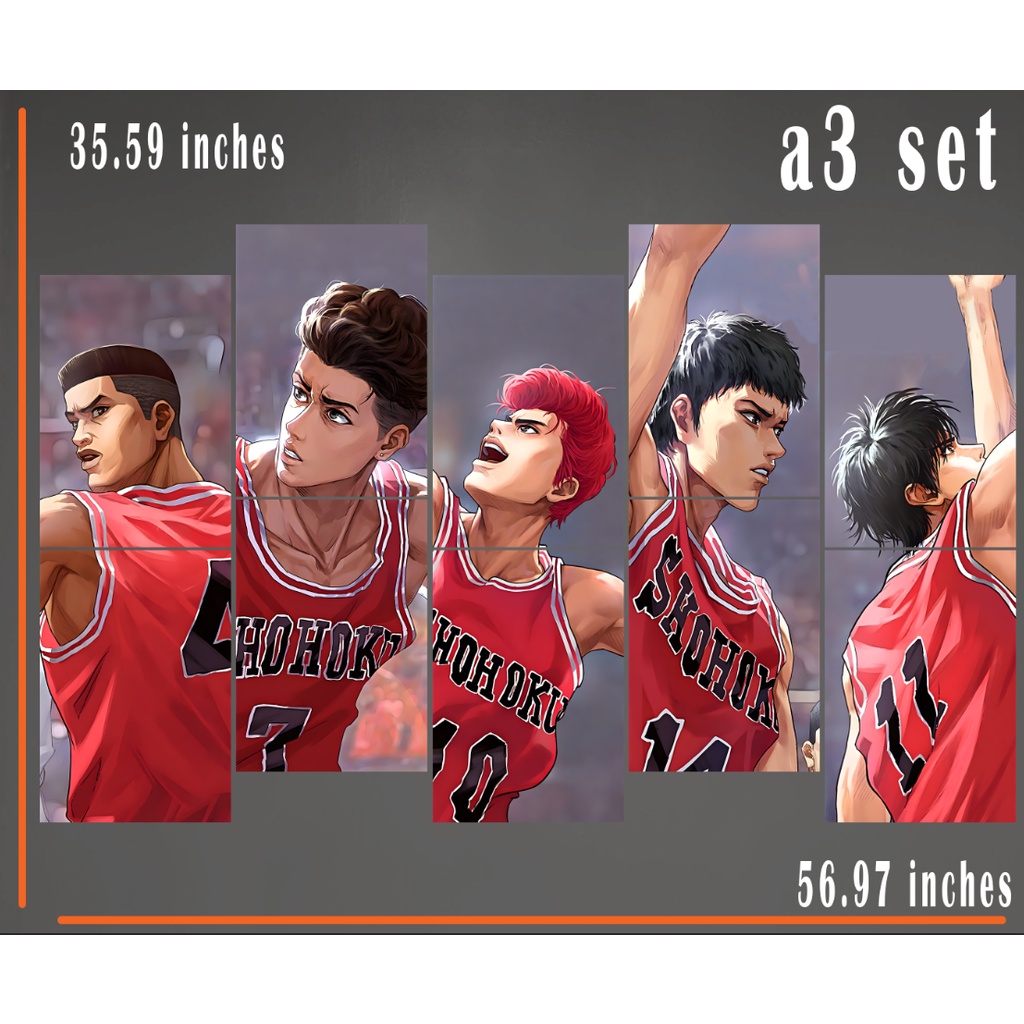 Slamdunk Puzzle Poster a4 and a3 set - Not Sticker | Shopee Philippines