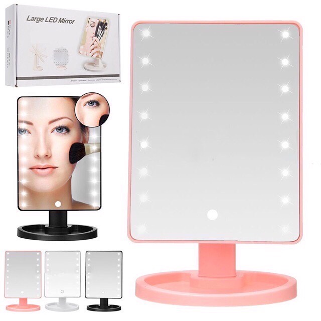 100% Original Smilee LED Touch Screen Makeup Vanity Mirror With 16 LED ...