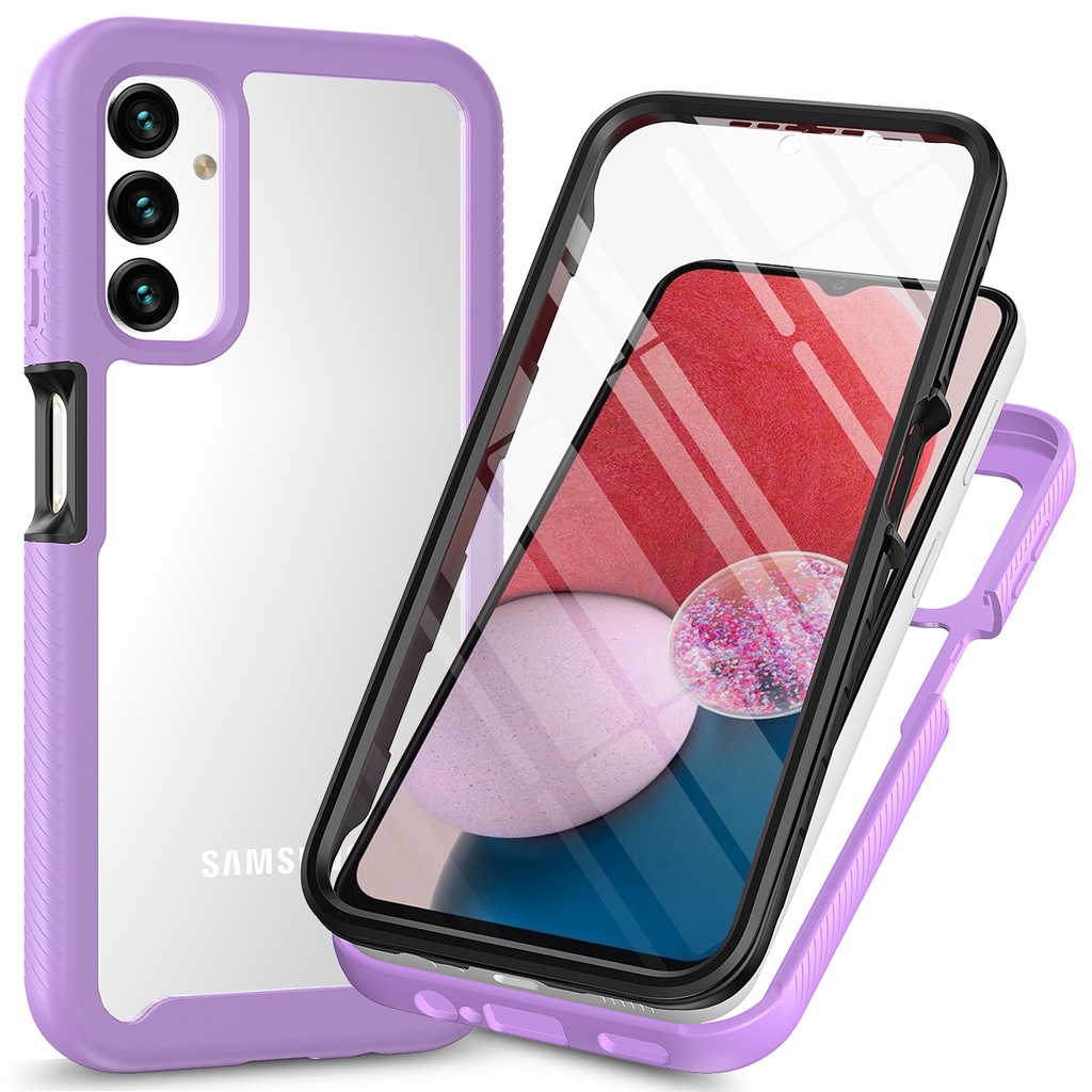 360° Full Body Case for Samsung Galaxy A14 A34 A54 A13 A04 5G Clear Soft Screen Protector Film ...