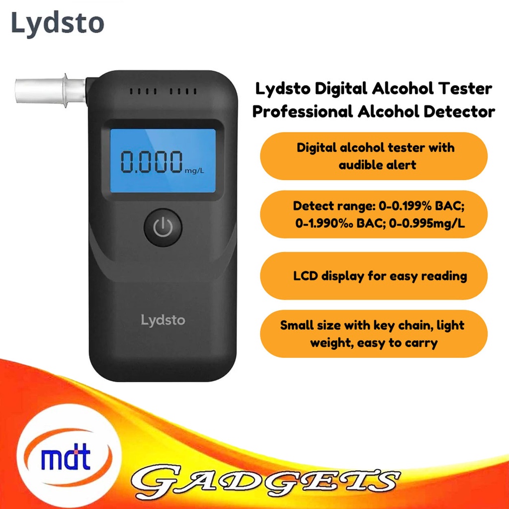 Lydsto Alcohol Tester Handheld Digital Alcohol Breath Tester ... Lydsto Alcohol Tester Handheld Digital Alcohol Breath Tester ...