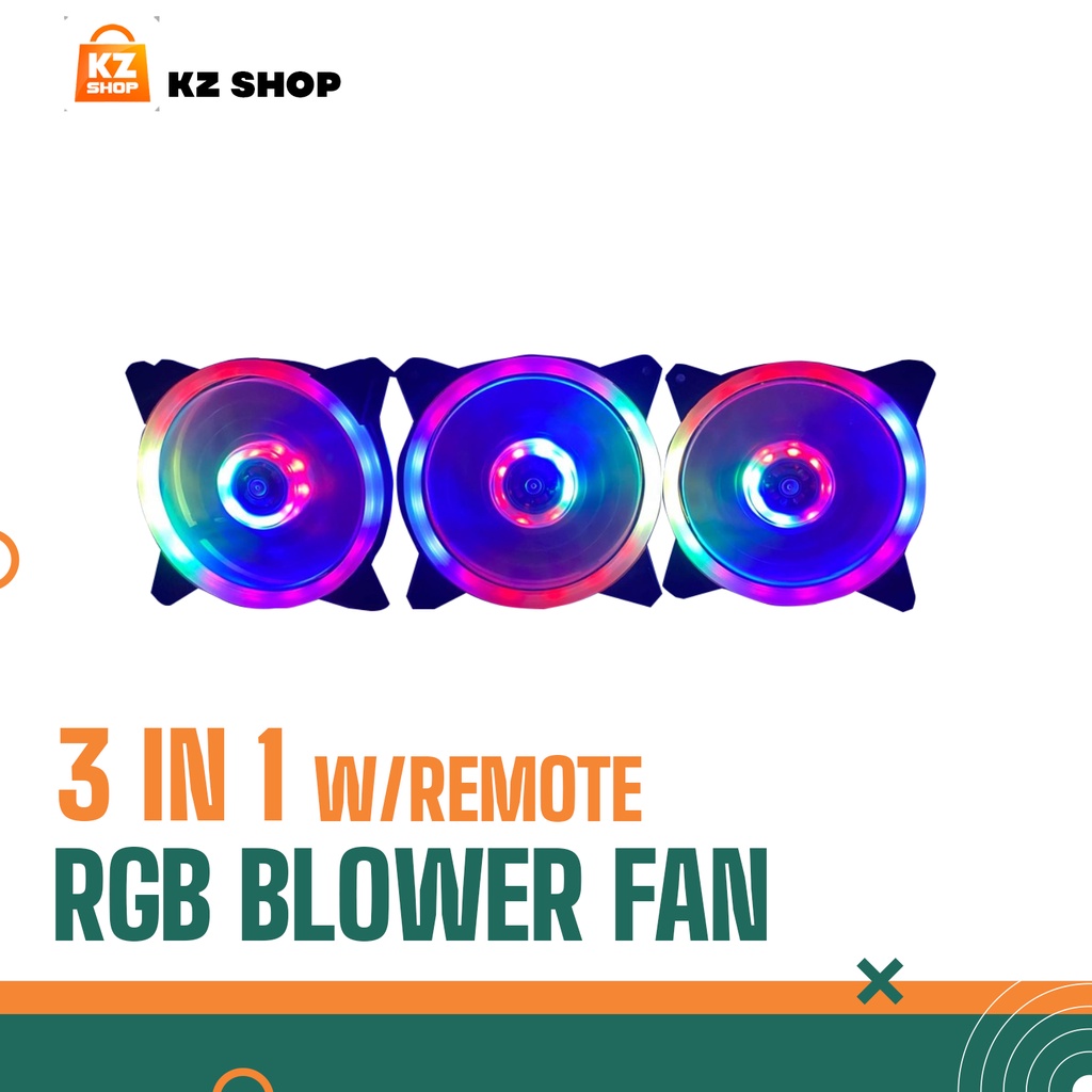 Bosston 3 in 1 RGB Blower Fan with Remote Control | Shopee Philippines