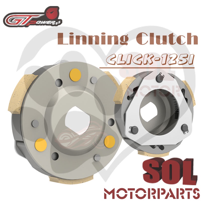 GT Power Clutch Lining/Clutch Shoe CLICK 125i/CLICK 150i Made In ...