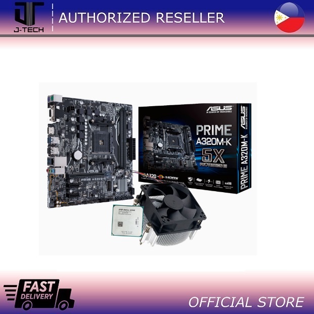 BUNDLE AMD ATHLON 200GE 3.2GHZ/2C/4T/4MB/RDN-VEGA3/ AM4 (NO BOX)+ASUS ...