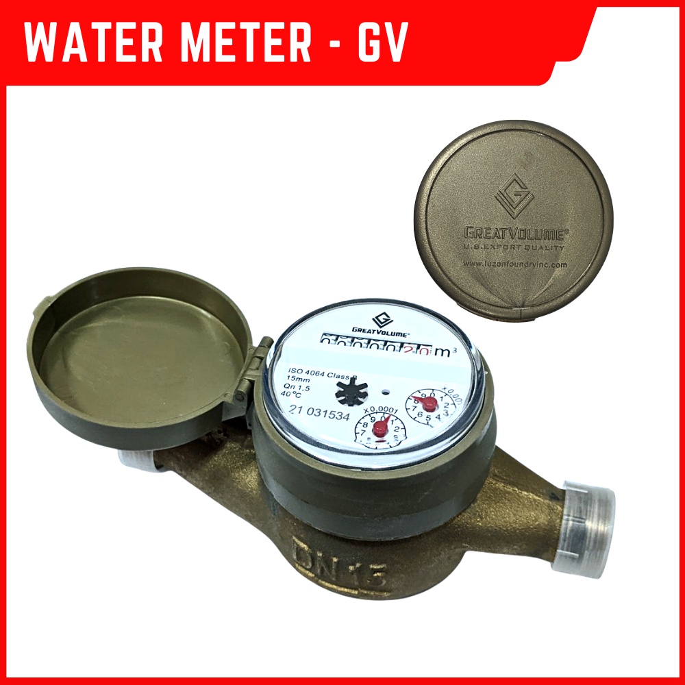 WATER METER 1/2" - GV (WM12G) | Shopee Philippines