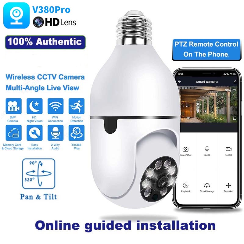 【COD】cctv camera connect to cellphone cctv wifi wireless indoor outdoor ...