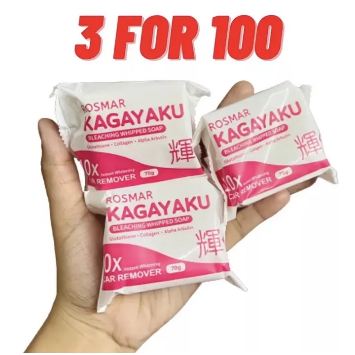 Rosmar Kagayaku Bleaching Whipped Soap 70g X10 scar remover 100% Authentic and Original | Shopee ...