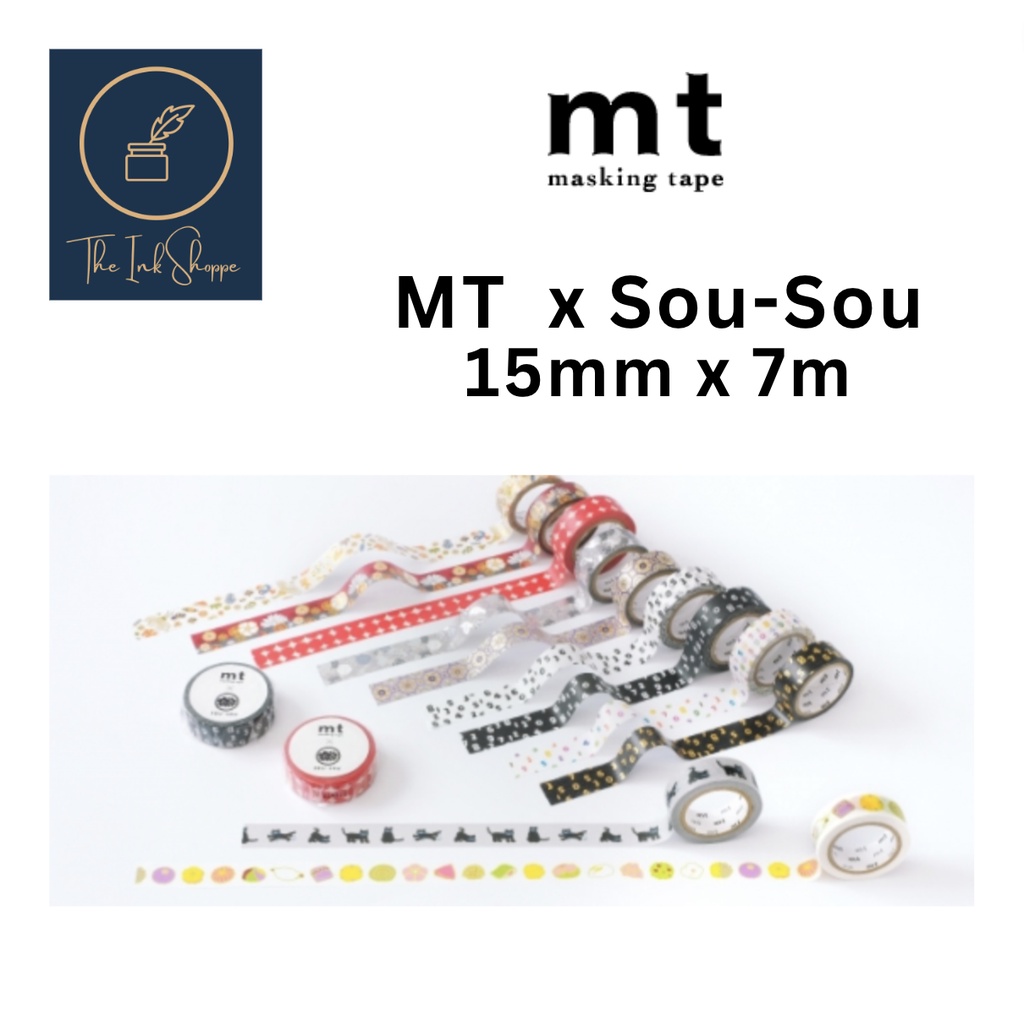 MT x Sou-Sou 15mm x 7m Washi Tape FULL ROLL | Shopee Philippines