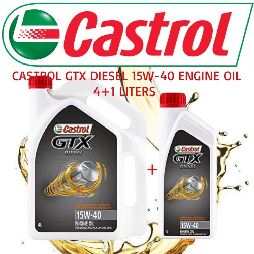 Castrol GTX Diesel 15W-40 Engine Oil 5 Liters | Shopee Philippines