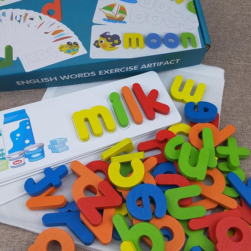 Wooden Spelling Word Game For Children Early Education To Develop ...