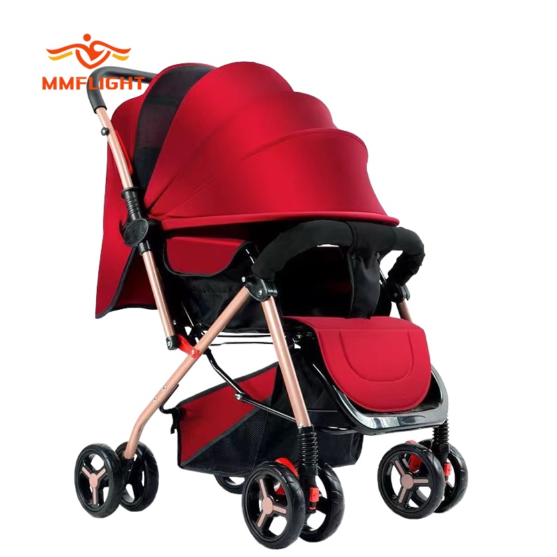 Mmflight Baby Infant Stroller Foldable Can Sit And Lie Down Two-way ...