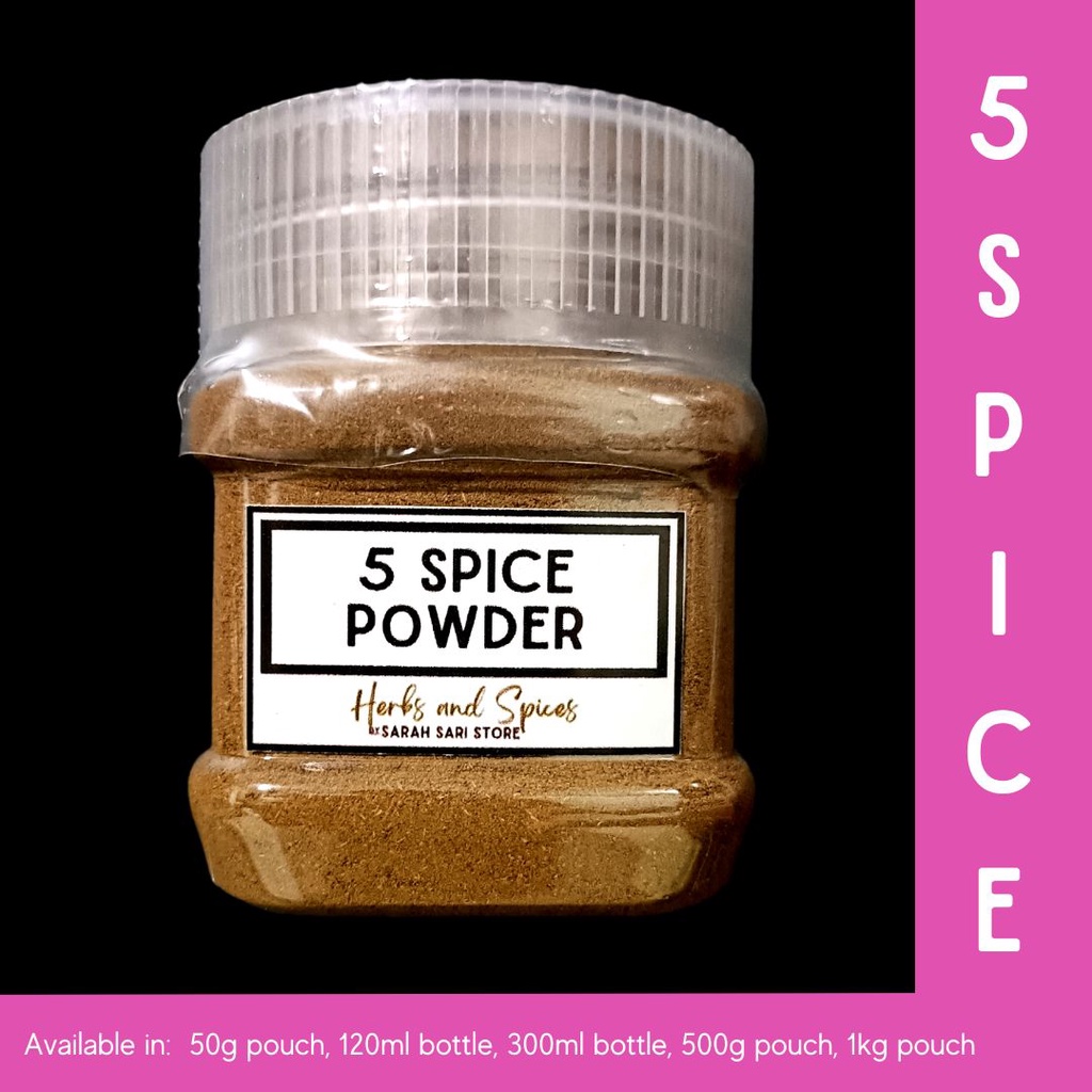 5 SPICE POWDER / FIVE SPICE GROUND in Reusable PET Jar | Shopee Philippines
