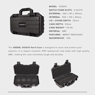 VESSEL New Watch Case Organizer Storage Hard Cases with Foam for ...