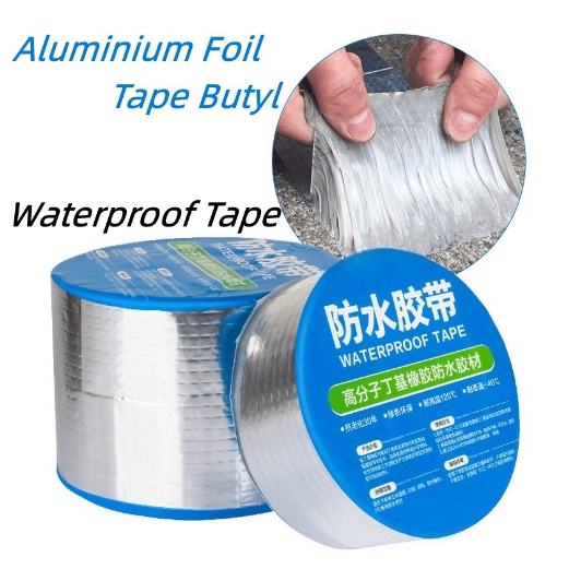 Butyl Waterproof Tape Aluminum Foil Tape Super Fix Repair Wall Leak ...