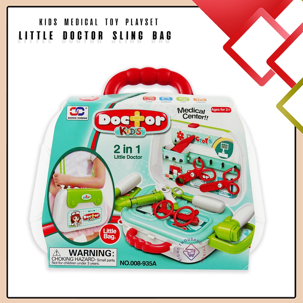 Eight Thousand Things - 2 in 1 Medical Doctors Dental Set Carry Sling ...