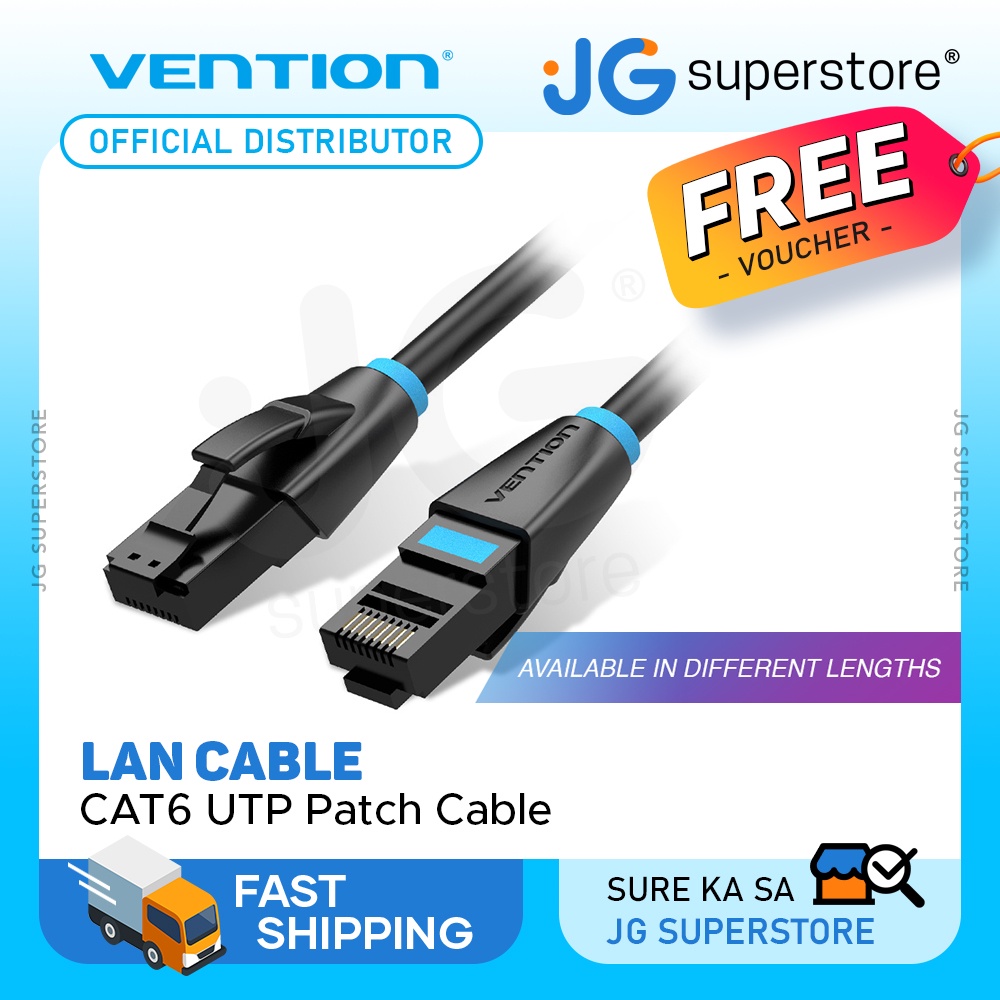 Vention CAT6 Ethernet Round Cable UTP Patch 1000Mbps Lan Network Wire ...