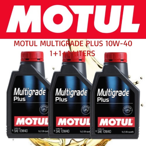MOTUL MULTIGRADE PLUS MOTOR OIL SAE 10W-40 3 LITERS | Shopee Philippines