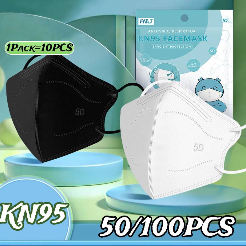 100Pcs Kn95 5D Mask Butterfly 5Ply Protective Reusable Unobstructed Breathing 5layer 5D Face ...