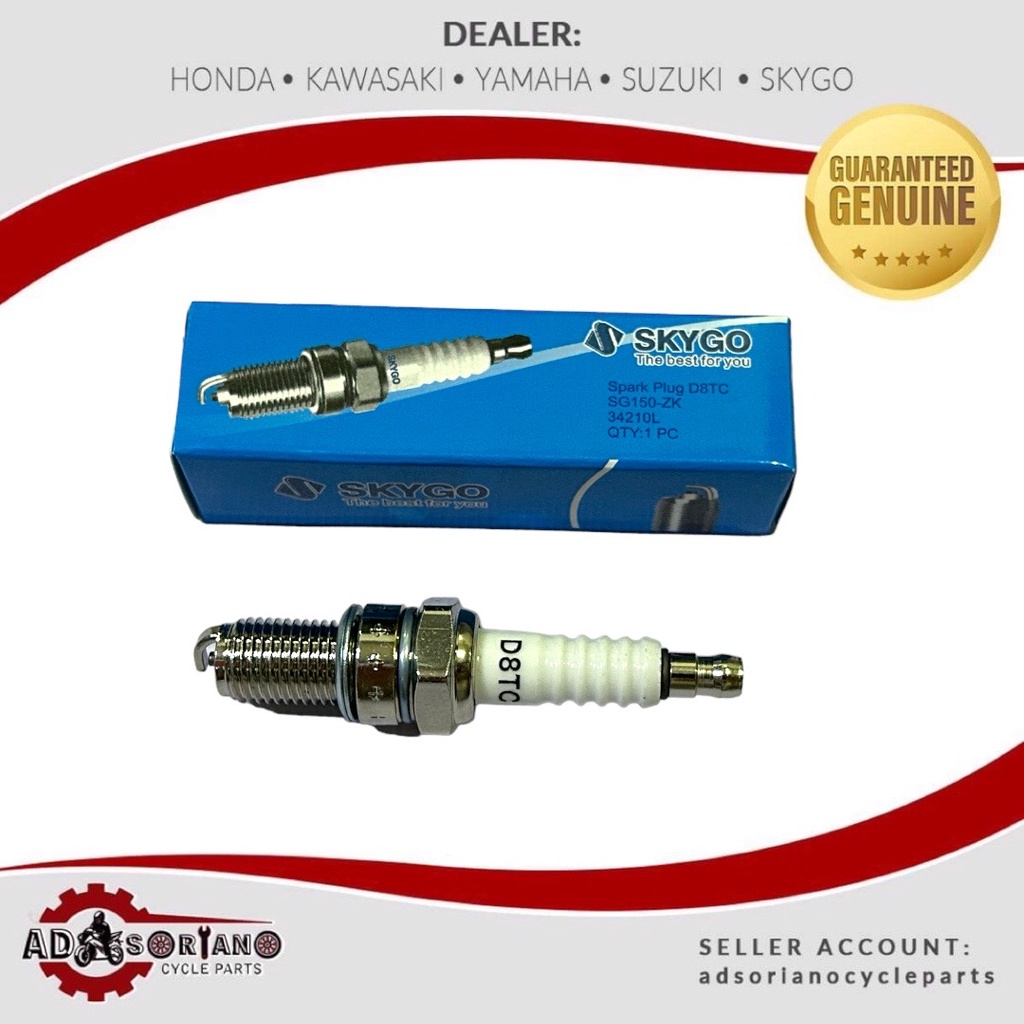 SKYGO KING150 WIZARD125 HONDA TMX155 SPARK PLUG D8TC | Shopee Philippines