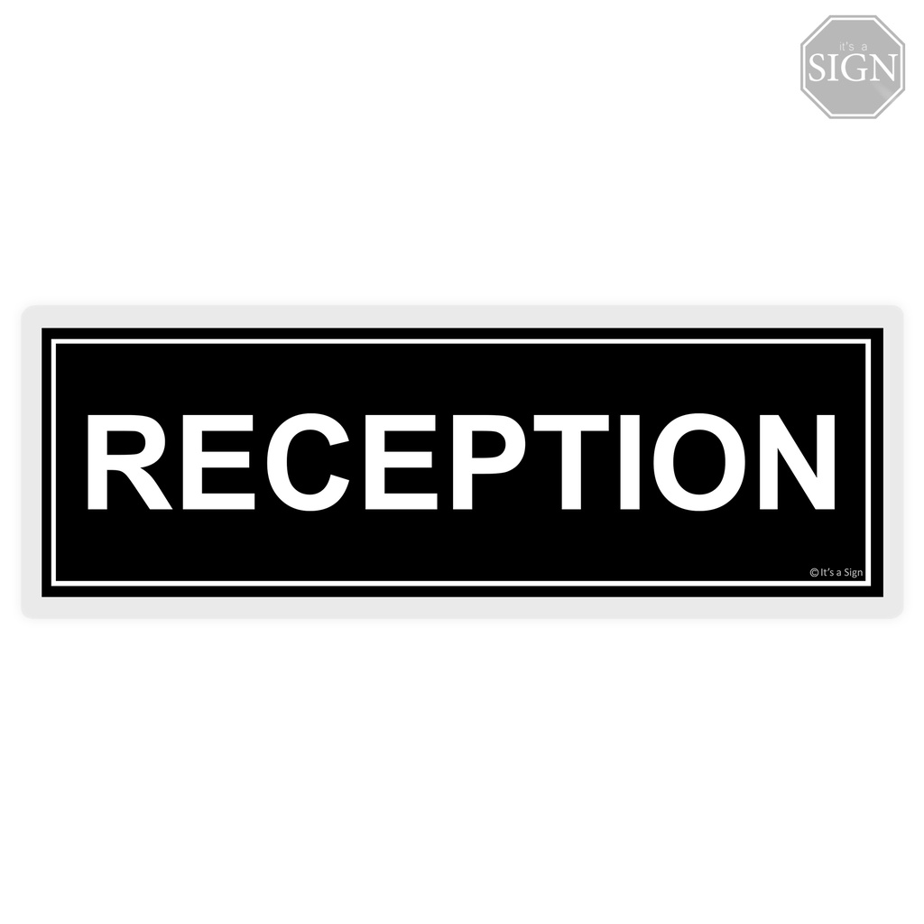 Reception - Laminated Signage - 4 x 11 inches | Shopee Philippines