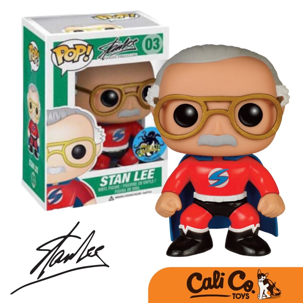 POP! Icon: Stan Lee (Red) Comikaze Exclusive w/ Protector | Shopee ...