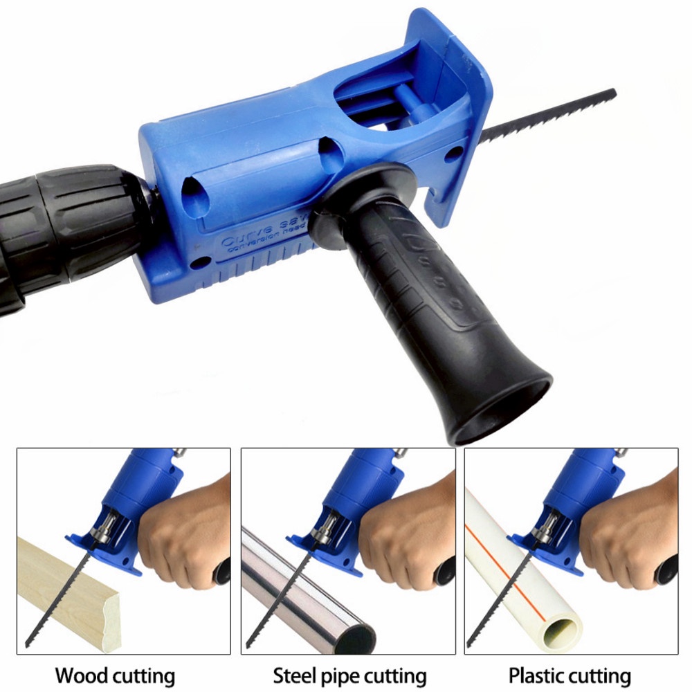Straw Reciprocating Saw Adapter Drill Modified JigSaw Power Tool Wood ...