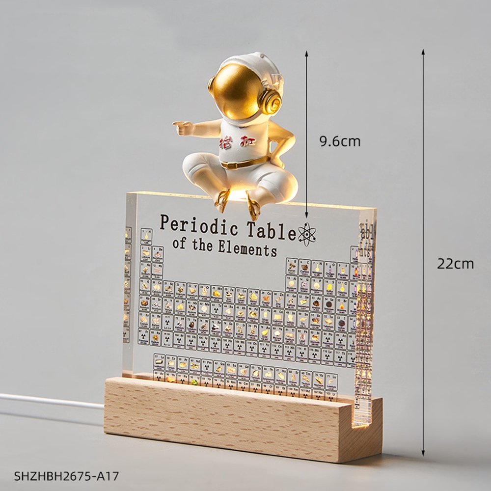 Acrylic Periodic Table Of Elements With The Light Base Ornament School ...
