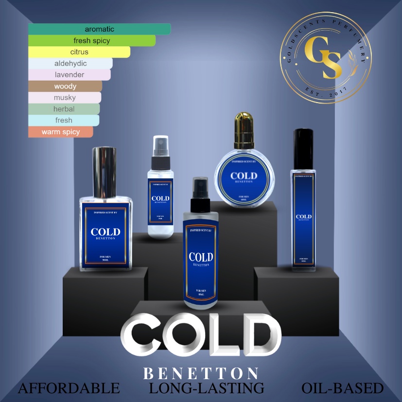 Benetton Cold by GoldScents Perfume Oil Based Perfume | Shopee Philippines