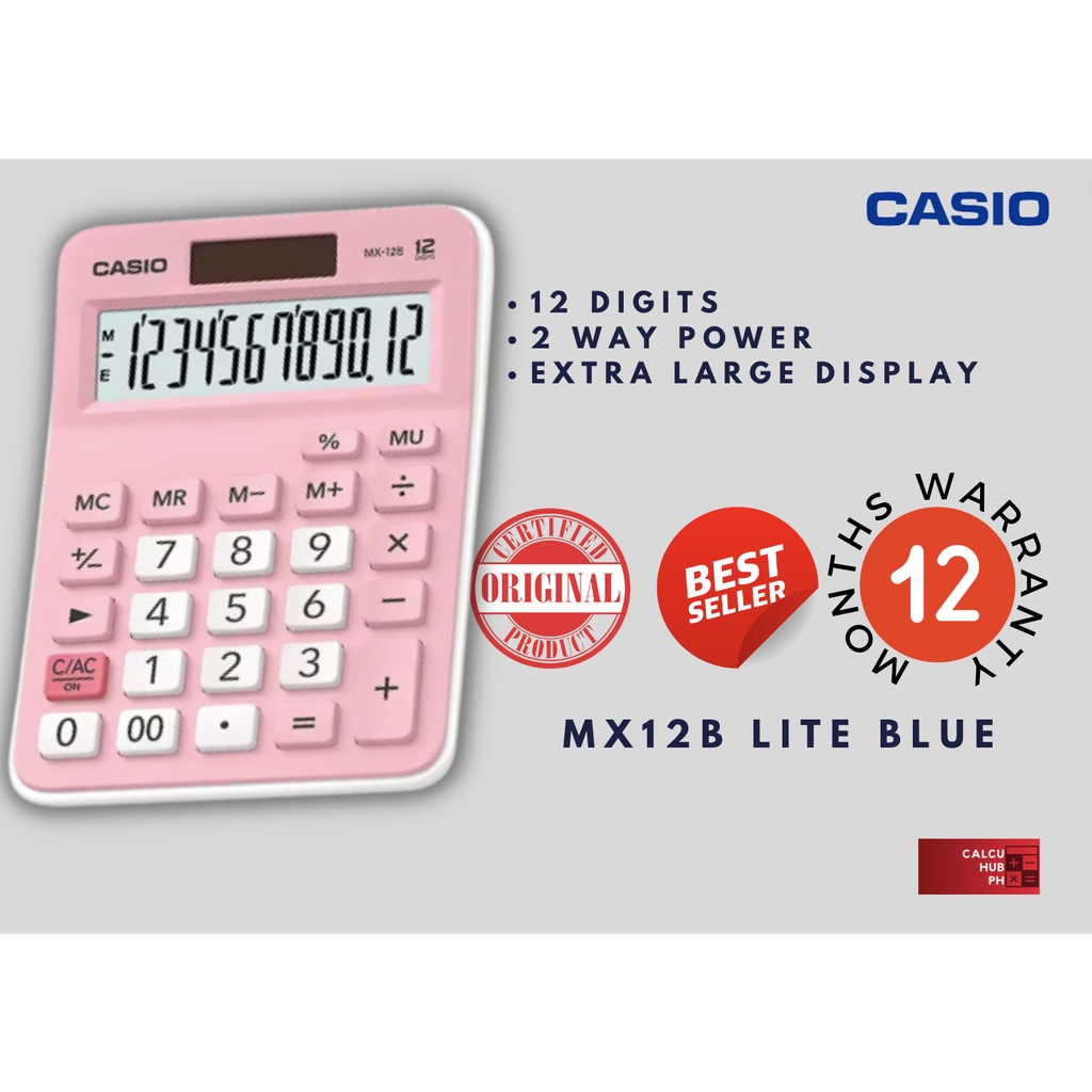 CASIO MX12B MINI DESKTOP CALCULATOR | Shopee Philippines