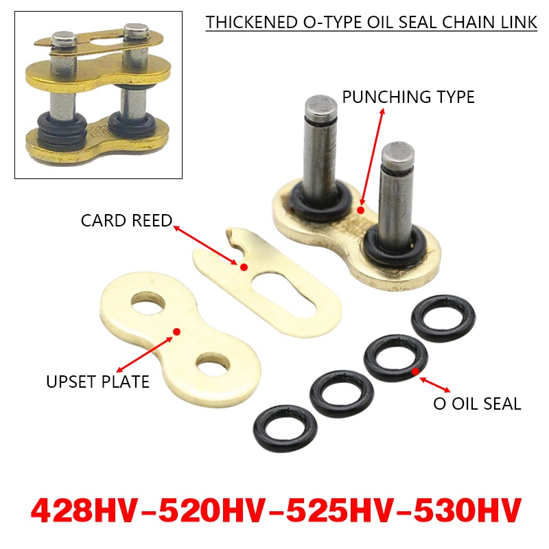 for 428 520 525 530 Motorcycle Chain Buckle Ring Link Heavy Chain ...