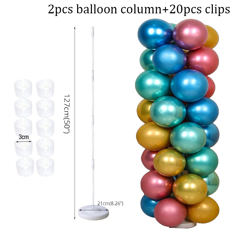 Balloon Column Holder Kit Table Balloon Stand Tower Birthday Babyshower ...