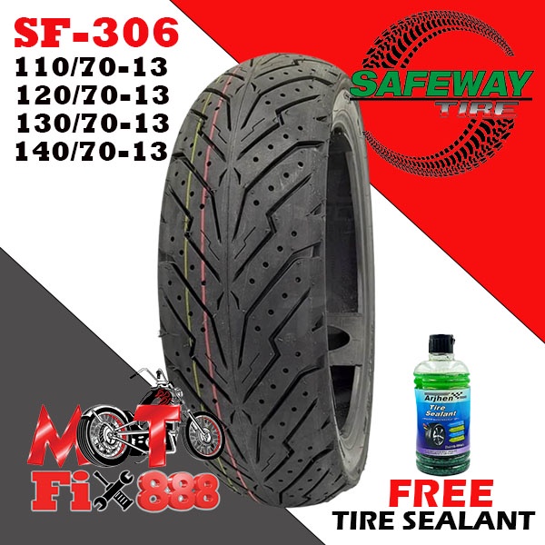 SAFEWAY TUBELESS TIRE SF 306 FOR NMAX AND ALL 13" RIM SCOOTER HEAVY ...