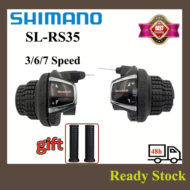 Shimano 3x7s MTB Bicycle Bike RS35 Shifter Twist Shifter Brake Lever ...