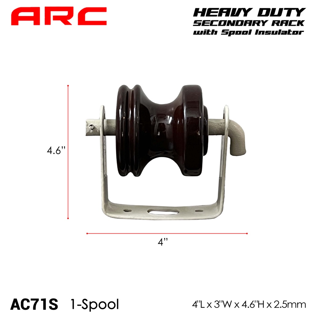 ARC HD Secondary Rack with Porcelain Spool (Shackle) Insulator for low ...