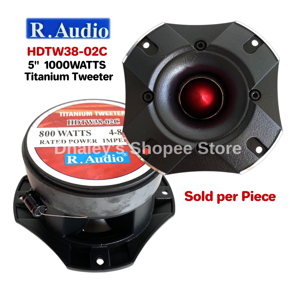1pc. R.Audio Titanium Tweeter 5" HDTW38-02C 1000watts 8ohms Heavy duty ...
