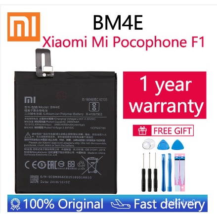 Original Battery BM4E For Xiaomi MI Pocophone F1 battery Authentic ...