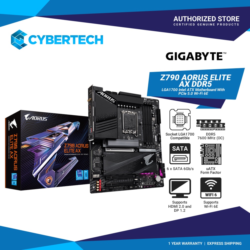 Gigabyte Z790 Aorus ELITE AX DDR5 Motherboard | Shopee Philippines