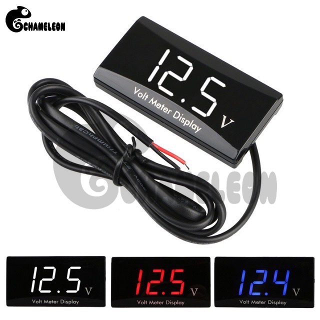 Chameleon Motorcycle/Car Voltmeter 12V Waterproof | Shopee Philippines