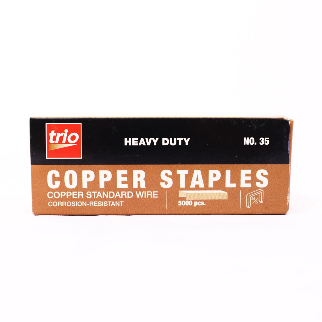 KW-TRIO Copper Staples No.35, 5,000 pcs/box [15200266C] | Shopee ...