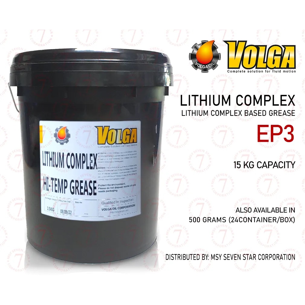 VOLGA LITHIUM COMPLEX EP3 15 Kg High Temperature Automotive Grease | Shopee Philippines