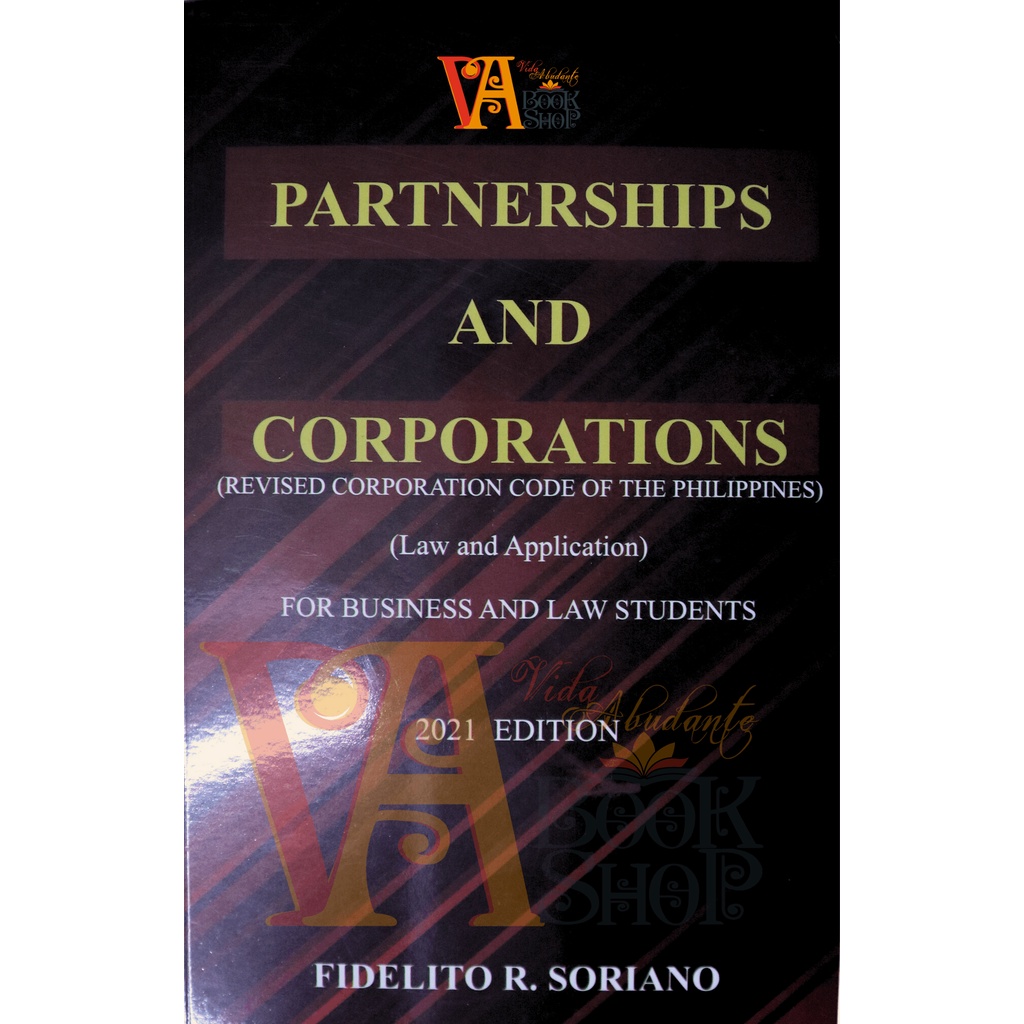 Partnerships and Corporations (Revised Corporation Code of the ...
